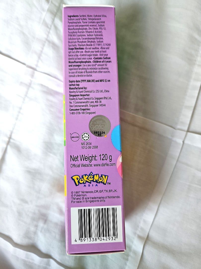 Pokemon pikachu bulbasaur toothpaste, Beauty & Personal Care, Oral Care ...