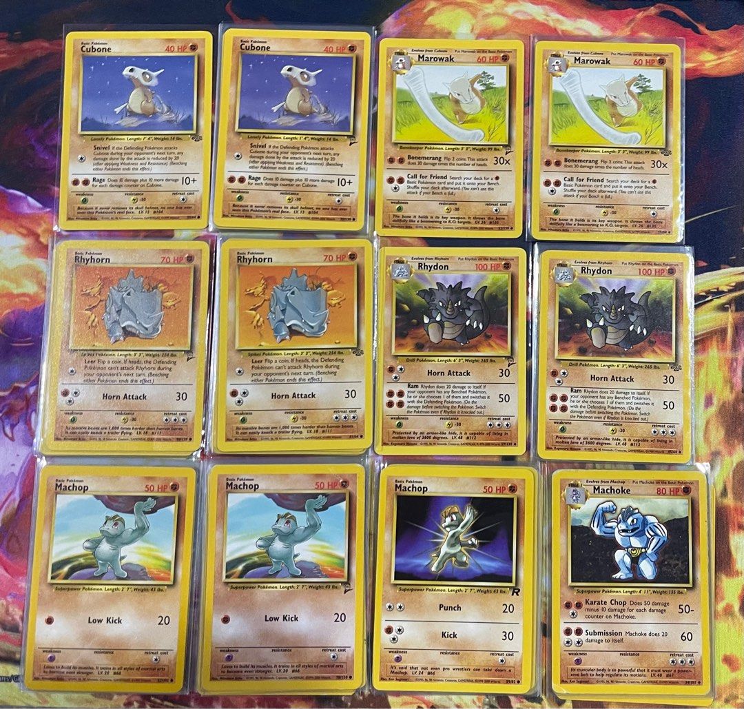 Pokemon TCG WOTC Vintage Commons / Uncommons (Base Set, Base Set 2, Jungle, Fossil, Team Rocket ...