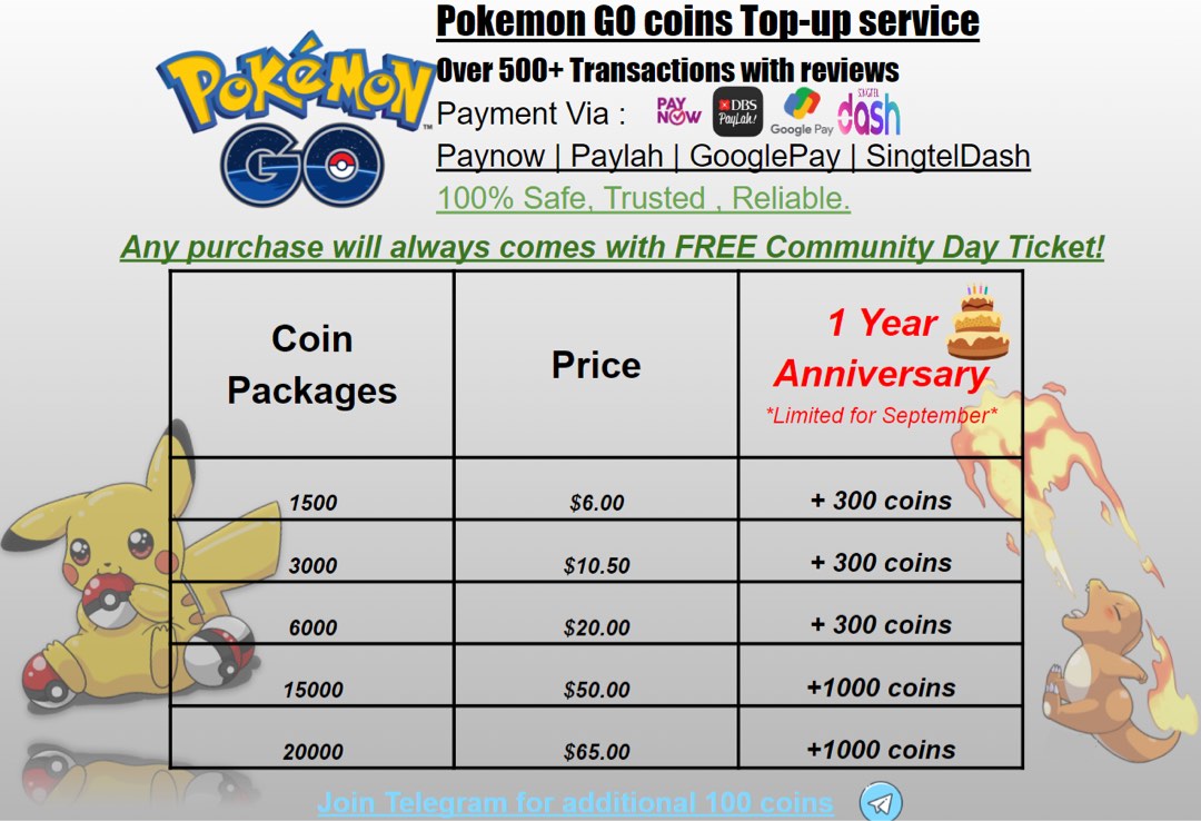 Pokemon go coins, Video Gaming, Gaming Accessories, In-Game Products on ...
