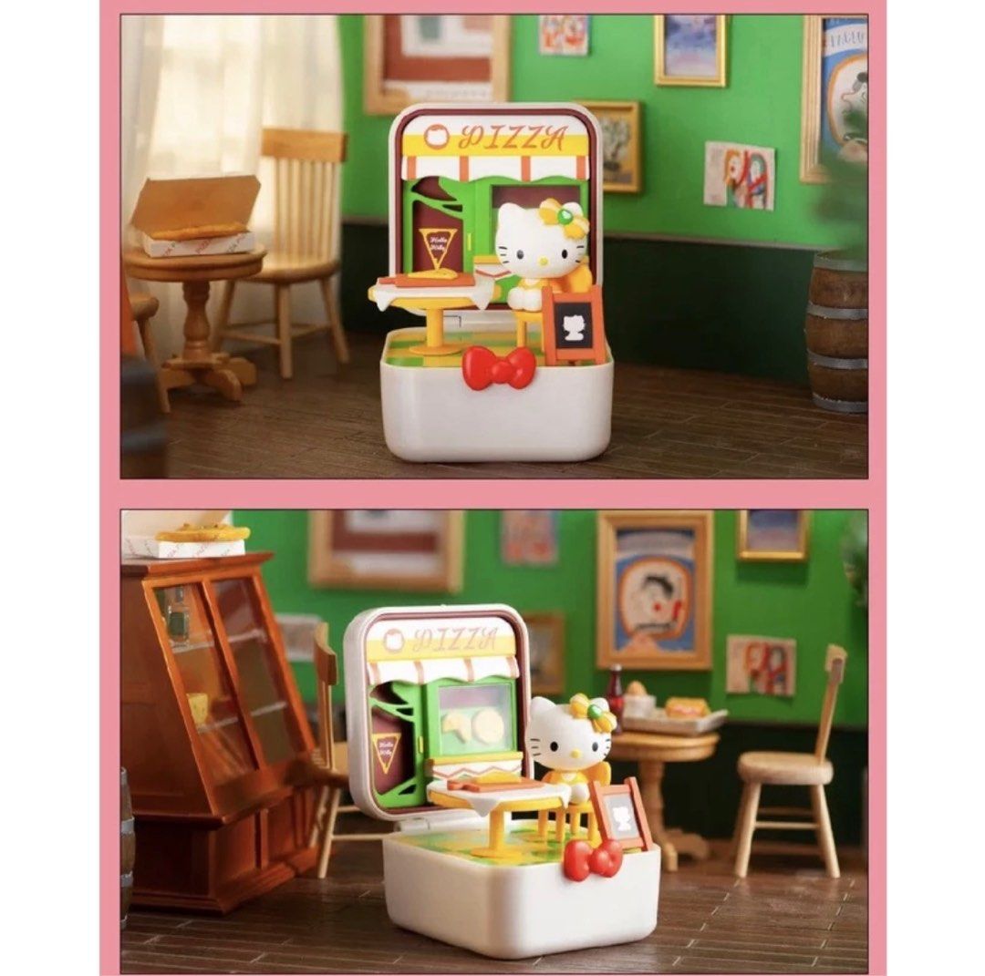 Pop-mart Hello Kitty Food Town - Pizzeria, Hobbies & Toys, Toys & Games ...