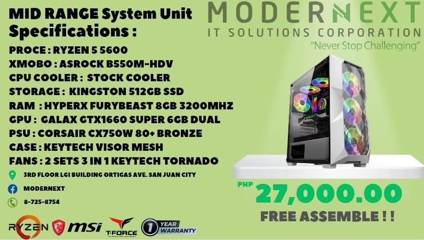 PRE BUILT SYSTEM UNIT, Computers & Tech, Desktops on Carousell