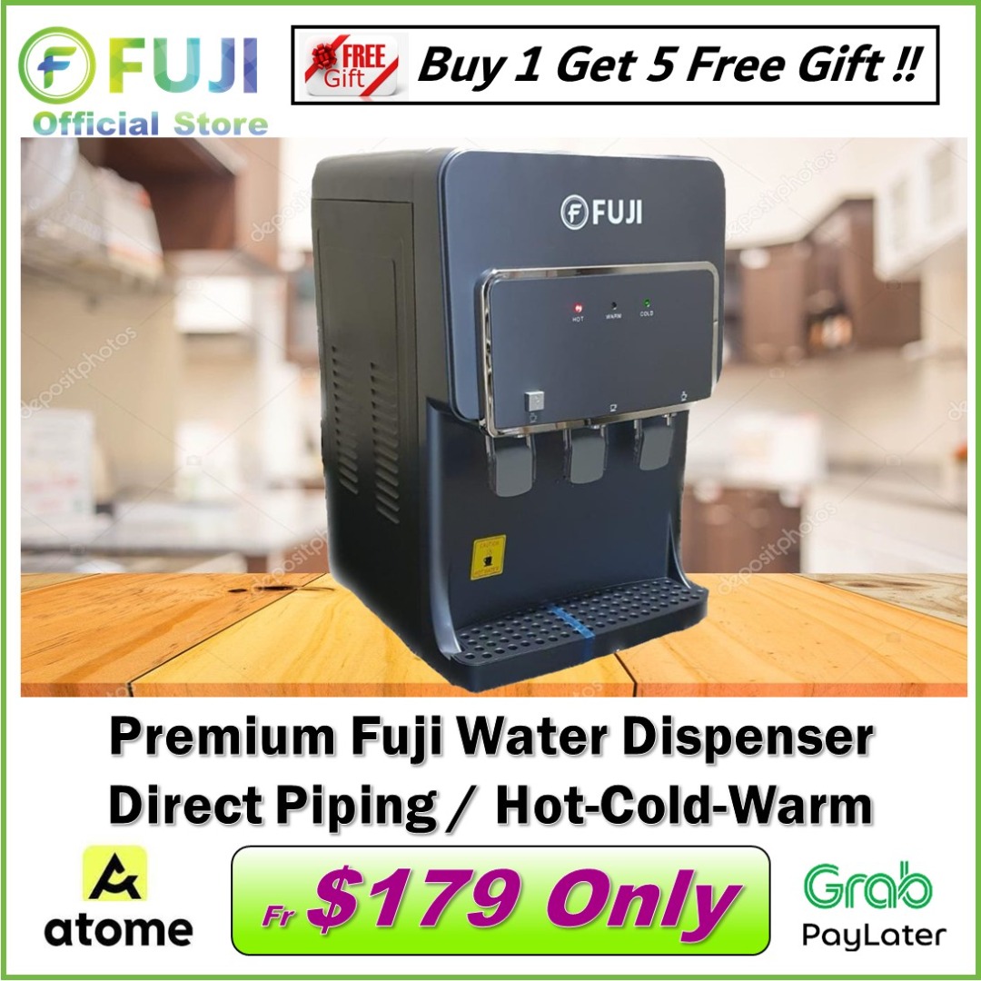 Premium Fuji Water Dispenser With Compressor Cooler & Direct Piping To ...