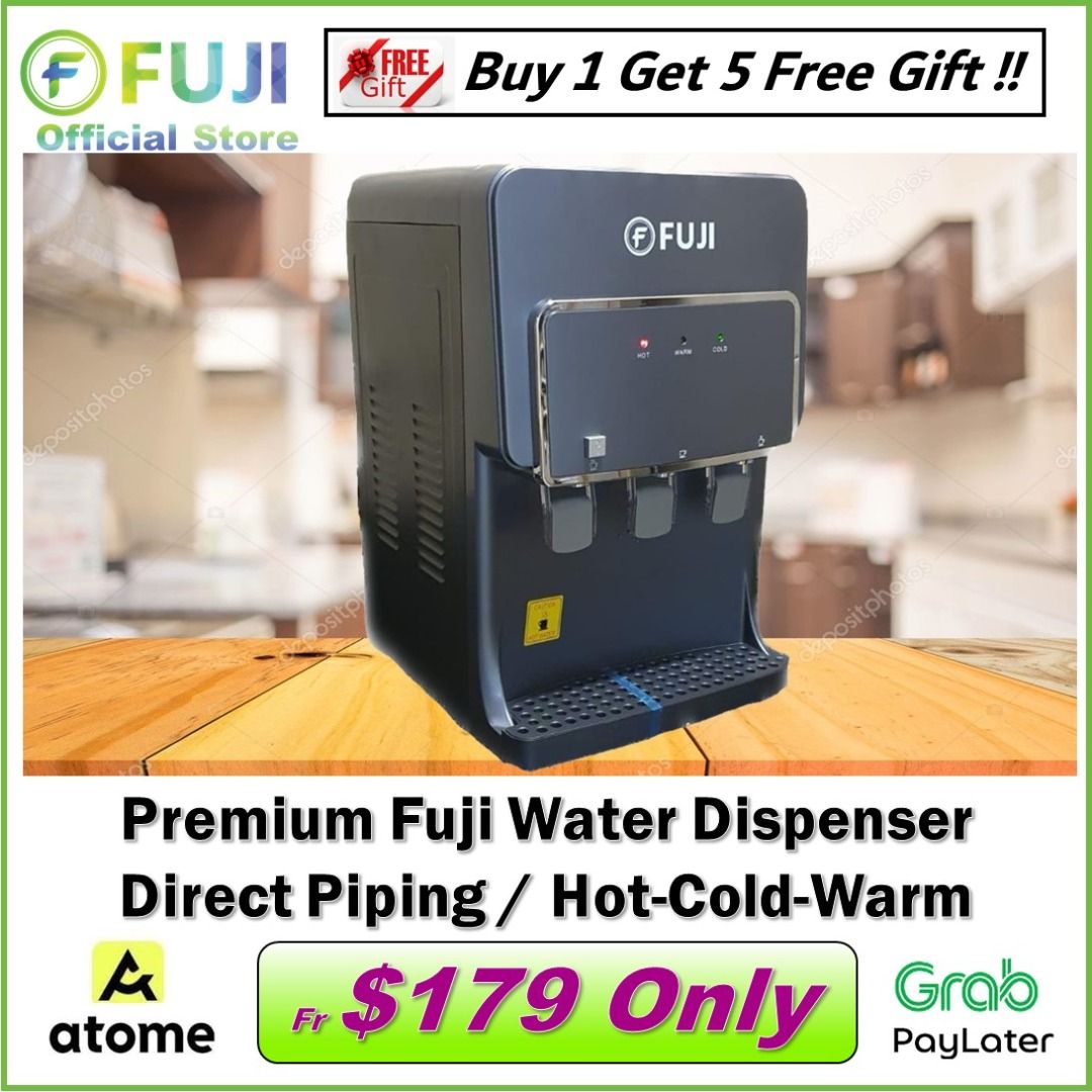 Premium Fuji Water Dispenser With Compressor Cooler & Direct Piping To ...