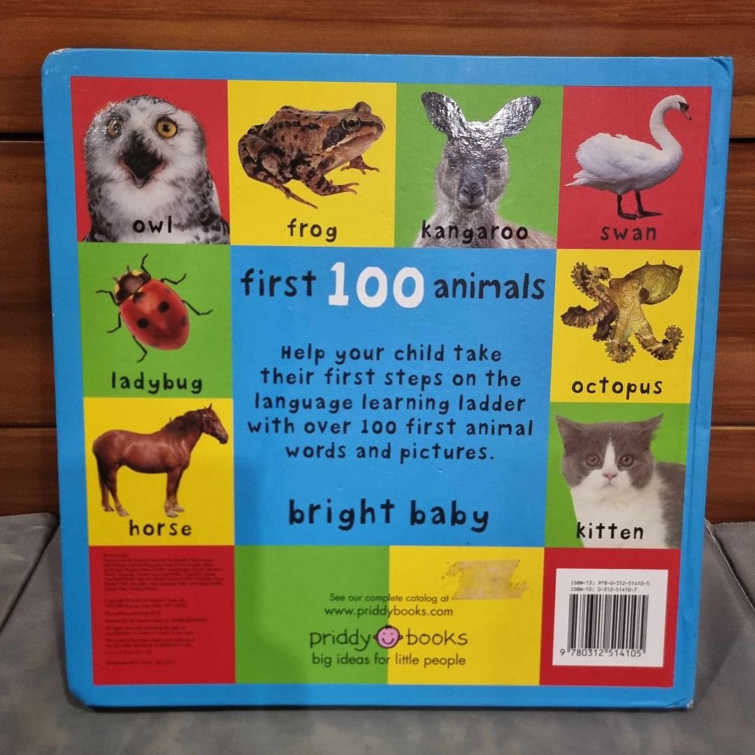 Priddy First 100 Animals (realistic pictures) Extra Large book | Like ...