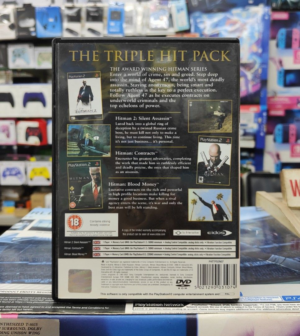 PS2 Hitman The Triple Hit Pack, Video Gaming, Video Games, PlayStation on Carousell