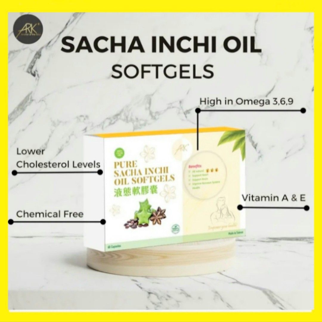 Pure sacha inchi oil, Health & Nutrition, Health Supplements, Vitamins ...