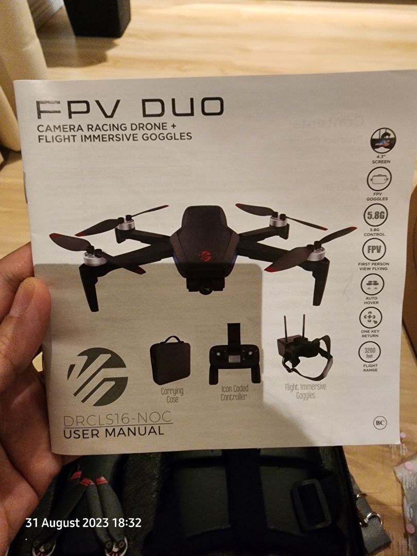 FOV Duo Camera Racing Drone, Hobbies & Toys, Toys & Games on Carousell