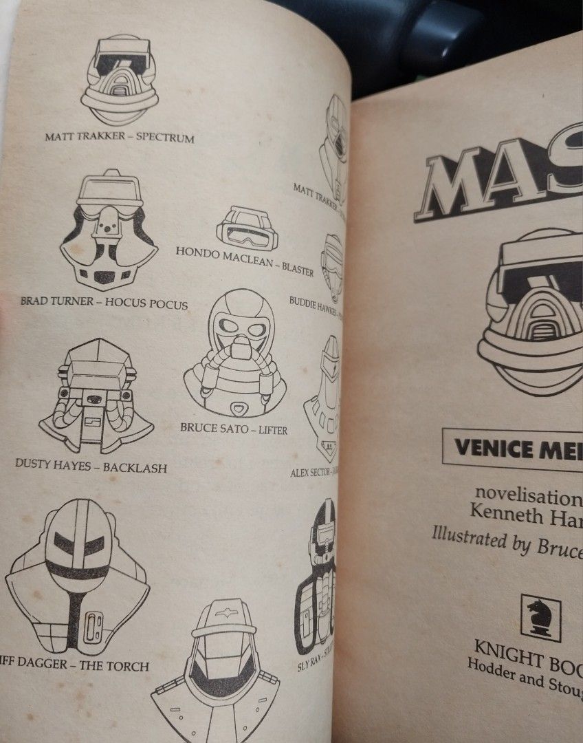 Rare Vintage 1986 MASK : Book 3 Venice Menace Chapter Storybook ...