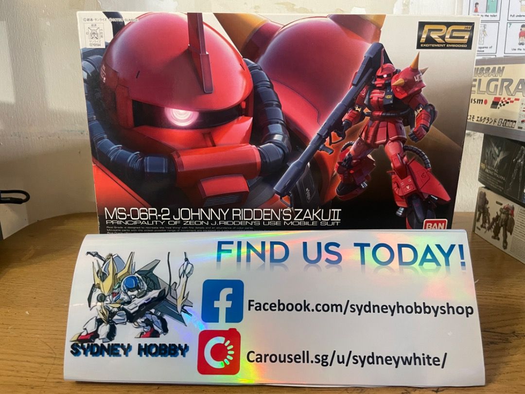 RG johnny ridden zaku II 2, Hobbies & Toys, Toys & Games on Carousell