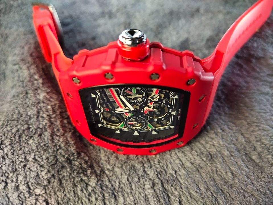 Richard Mille RM35-01 FM Rafael Nadal Red Men's Watch Black Face 50mm x ...