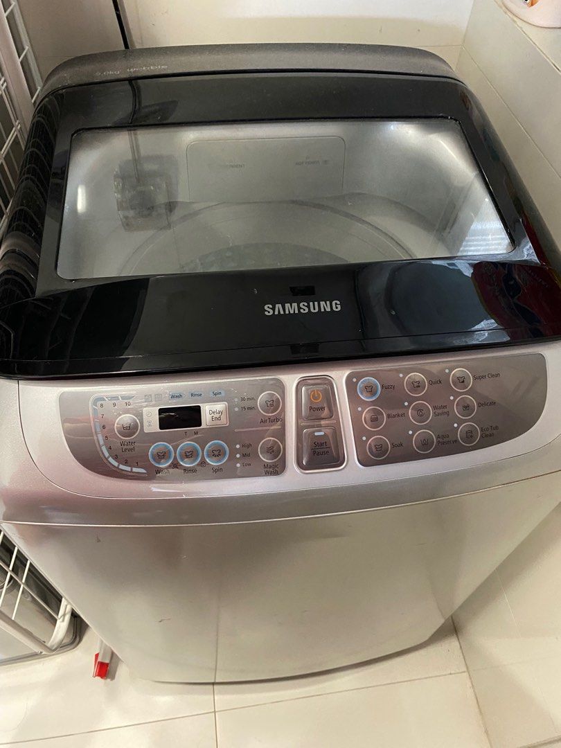 Samsung Washing Machine 9kg top load, TV & Home Appliances, Washing ...