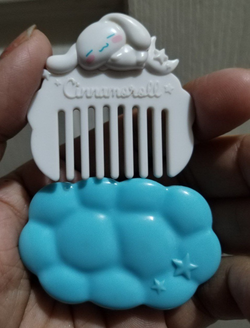 Sanrio Cinnamoroll white comb pvc blue sky cloud 5x5.5 cm very rare ...