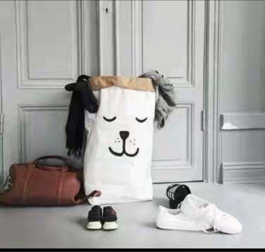 Scandinavian cute bear storage box paper bag, Babies & Kids, Baby ...