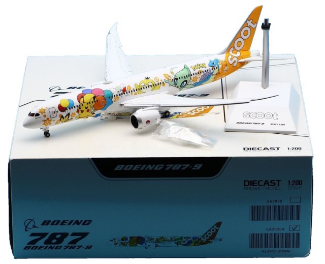 Scoot Airlines Boeing 787-9 (Pokemon Livery) 1:200, Hobbies & Toys, Memorabilia & Collectibles ...