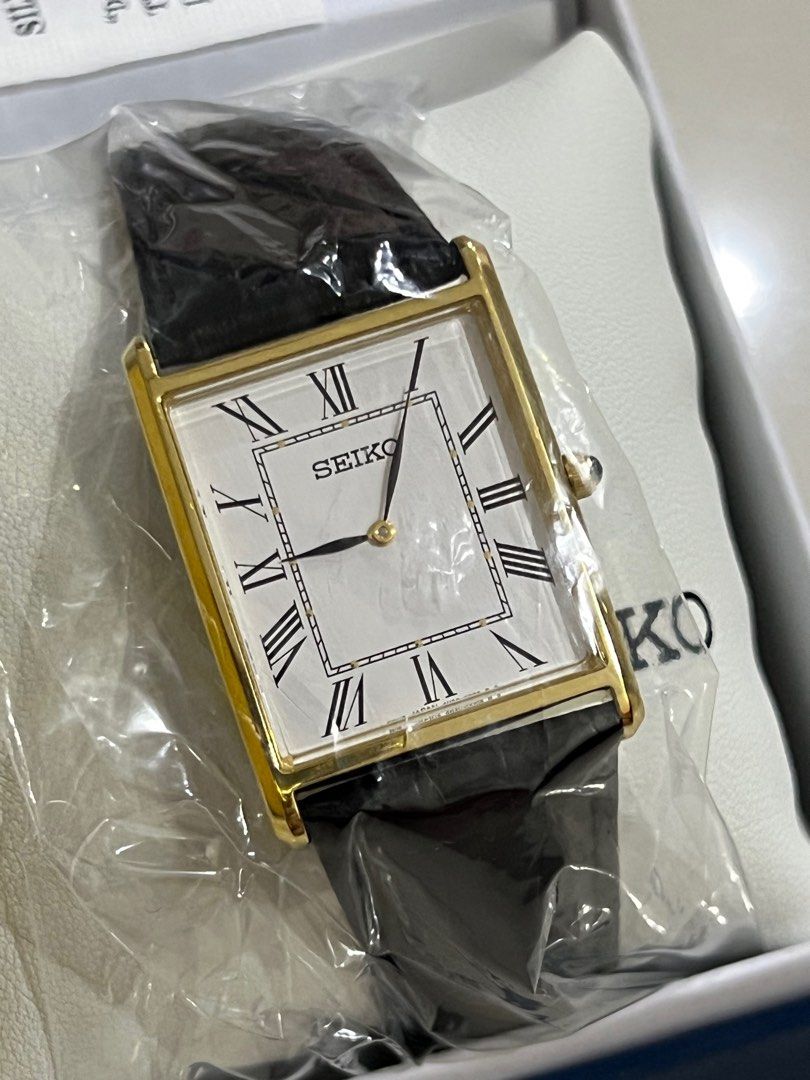 Seiko Tank SWR052 Quartz, Luxury, Watches on Carousell