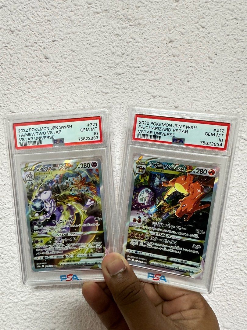 Sequential Vstar Universe Charizard & Mewtwo SAR PSA 10, Hobbies & Toys, Toys & Games on Carousell