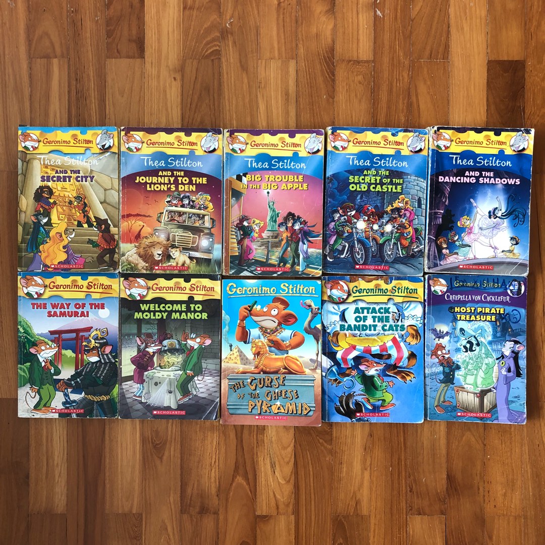 Set of 10 Geronimo Stilton Thea Stilton soft cover children’s story ...