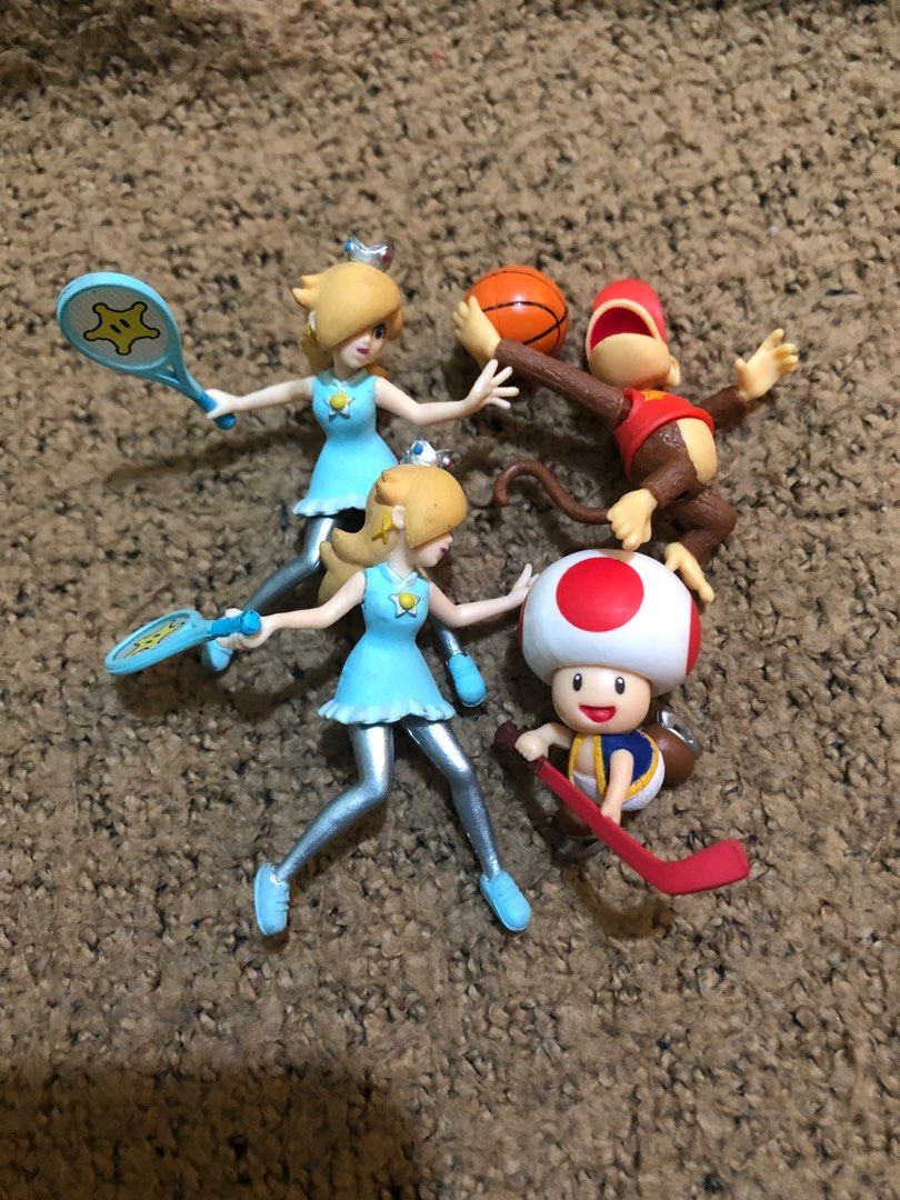 Set of super mario small vinyl figures on Carousell