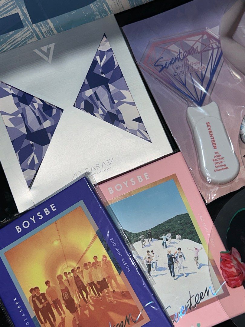 Seventeen Merch Bundle Album Fan Lightstick, Hobbies & Toys ...