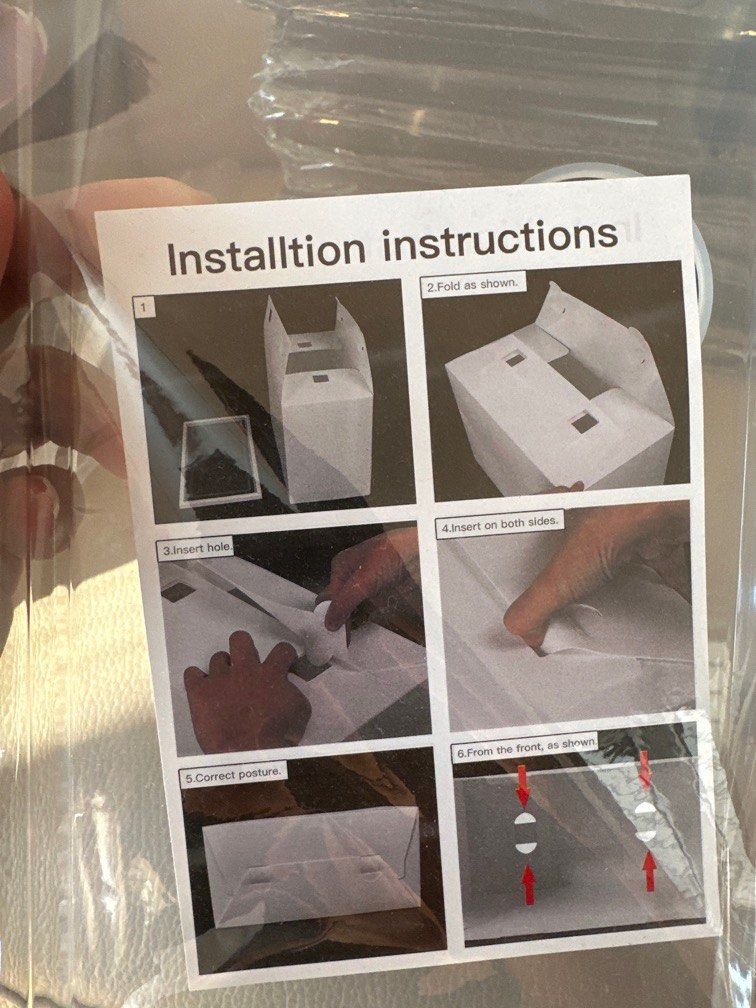 Shoe display box with instruction, Furniture & Home Living, Home ...