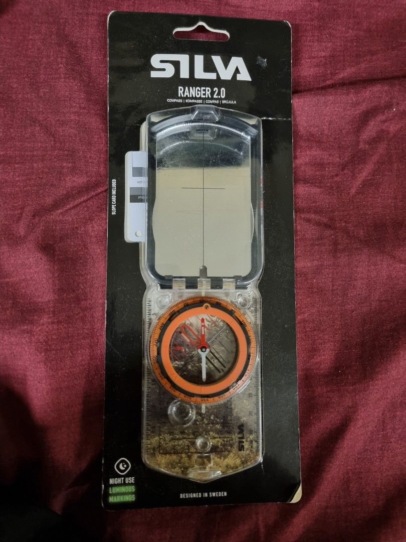 SILVA RANGER 2.0 BASEPLATE COMPASS, Sports Equipment, Hiking & Camping on Carousell