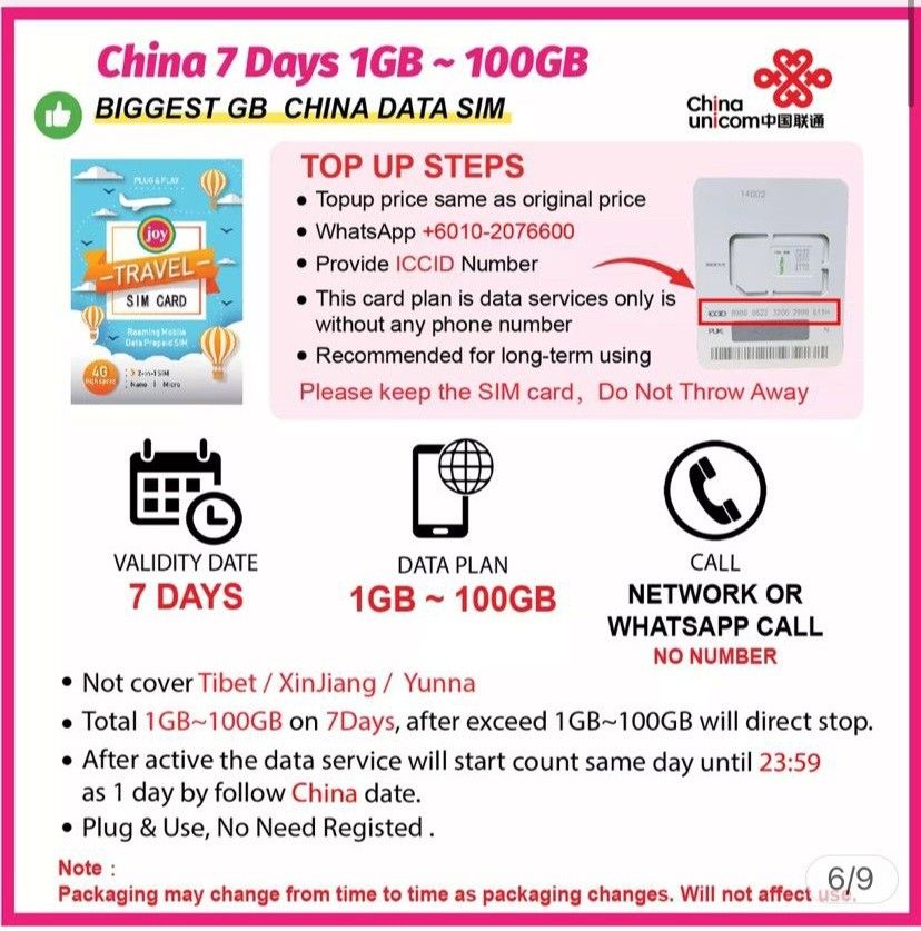 Sim Card for China, Mobile Phones & Gadgets, Mobile & Gadget ...