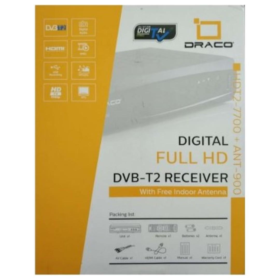 Draco TV Tuner Set Top Box With Antenna Samsung Wireless LAN Adapter ...