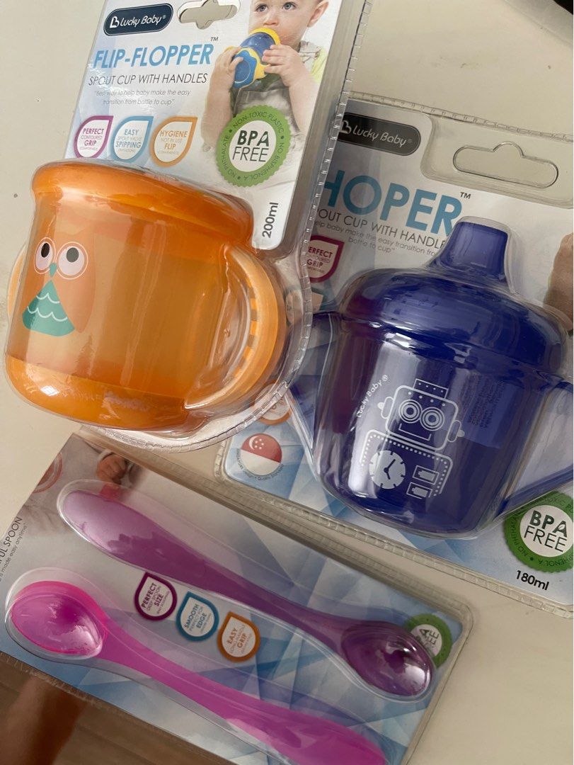 Sippy cups & baby spoons, Babies & Kids, Nursing & Feeding, Weaning ...