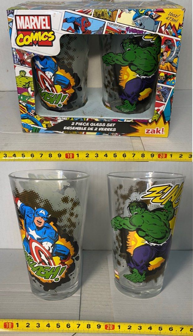 Size 16oz / 473ml glasses . Marvel Punisher ($15) captain America ...