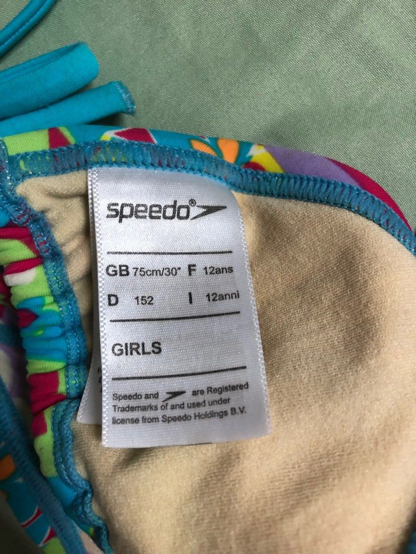 Speedo kids colorful floral two piece bikini swimsuit on Carousell