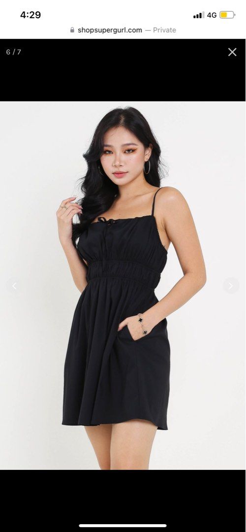SPG Trina Tiered Dress in Black, Women's Fashion, Dresses & Sets ...