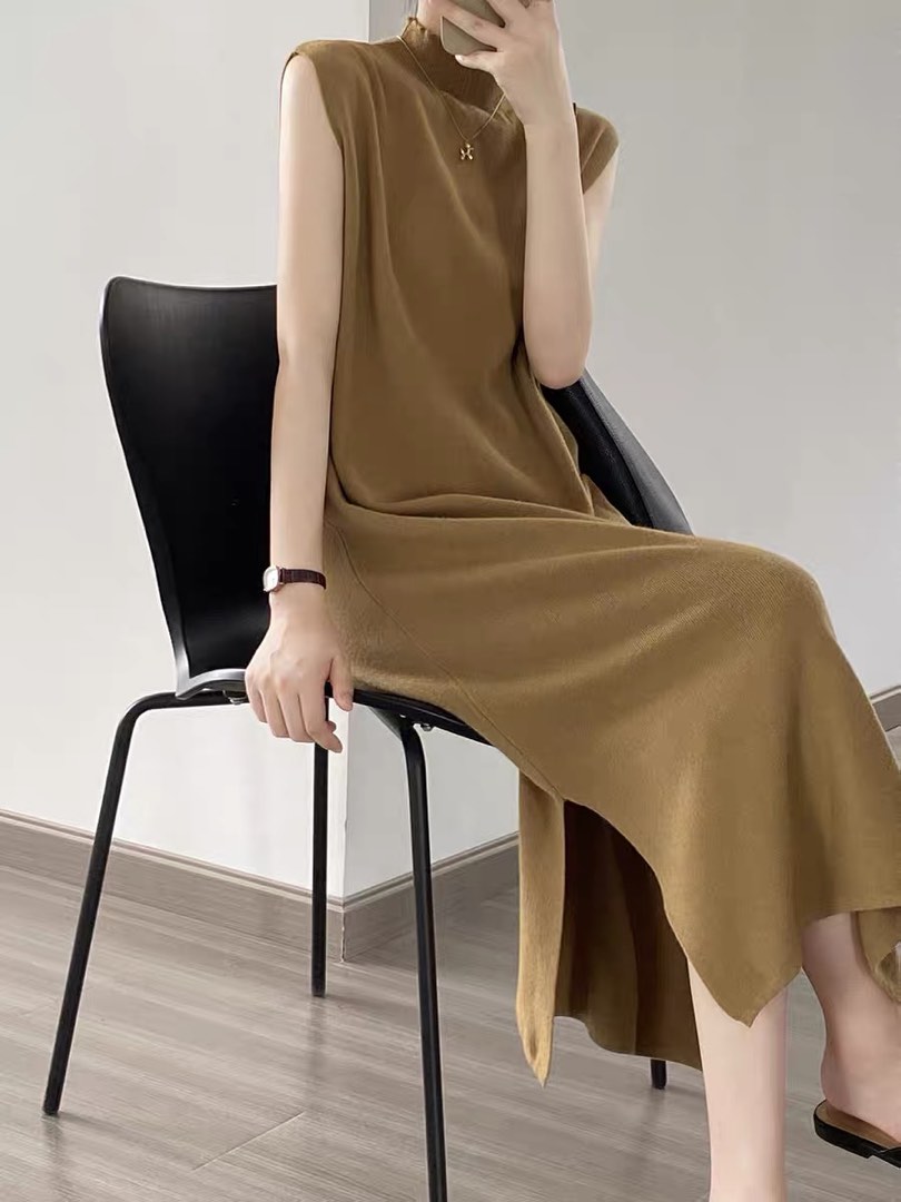 Stacey High Collar Dress, Women's Fashion, Dresses & Sets, Dresses on ...
