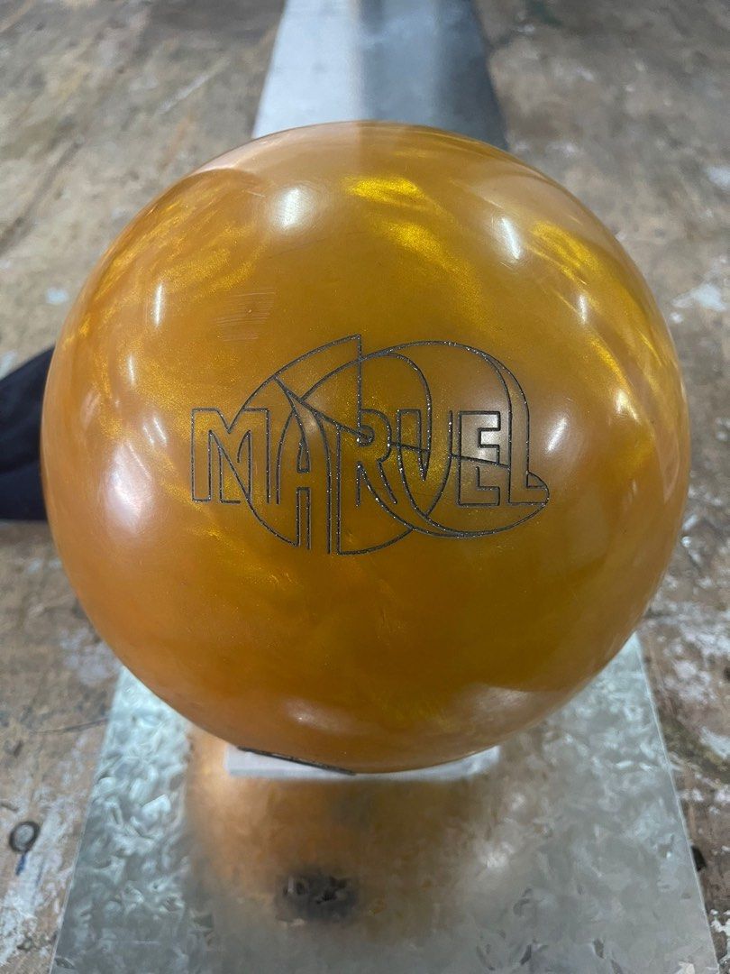 Storm Marvel Marx Gold Bowling Ball, Sports Equipment, Sports & Games ...