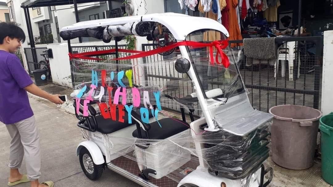 SUPER 009A GOLF CAR 4-WHEELS FAMILY SIZE ELECTRIC VEHICLE, Sports ...