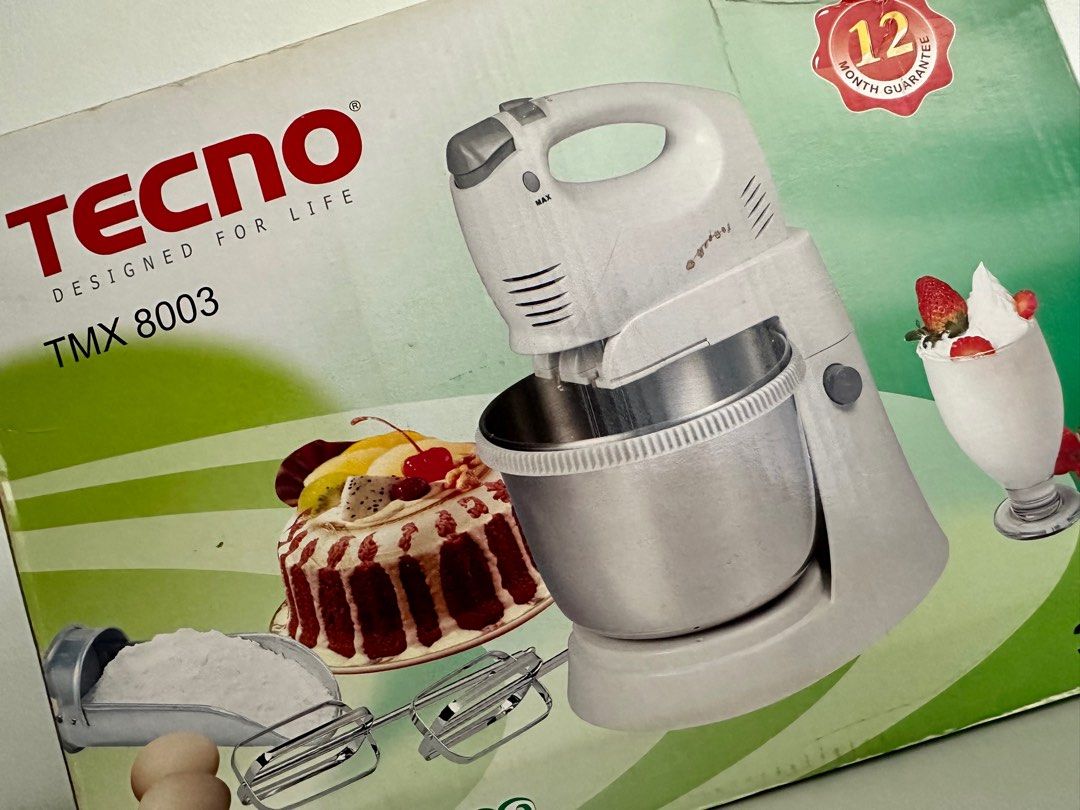 [TECHNO] Stand Mixer TMX8003, TV & Home Appliances, Kitchen Appliances ...