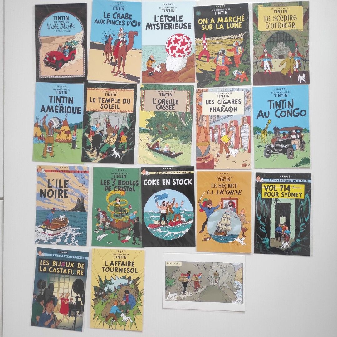 The Adventures of Tin Tin Postcard, Hobbies & Toys, Memorabilia ...