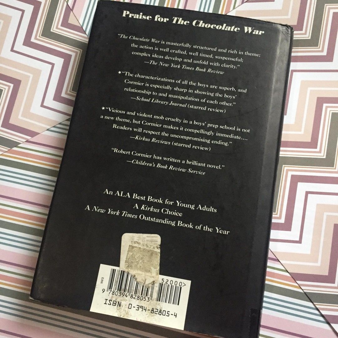 The Chocolate War by Robert Cormier on Carousell