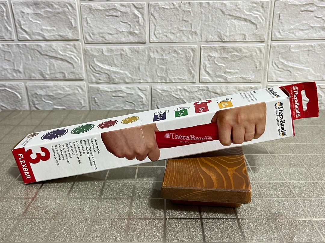 TheraBand Flexbar - Red, Sports Equipment, Exercise & Fitness, Toning ...