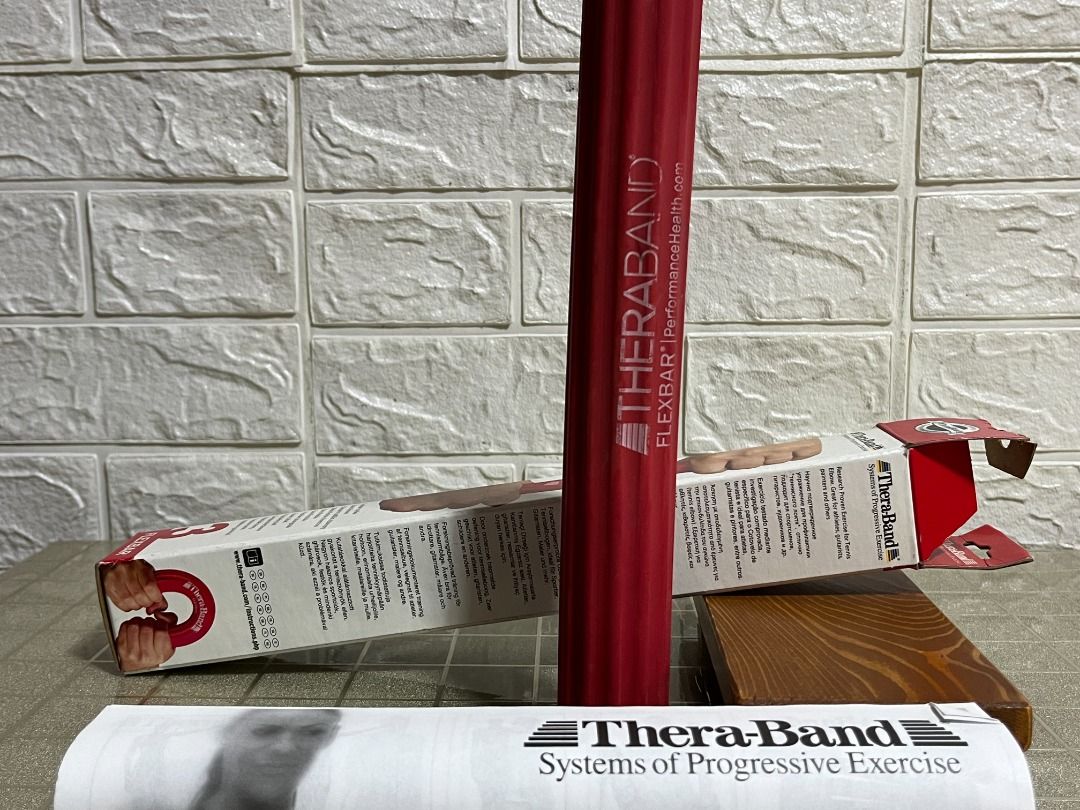 TheraBand Flexbar - Red, Sports Equipment, Exercise & Fitness, Toning ...