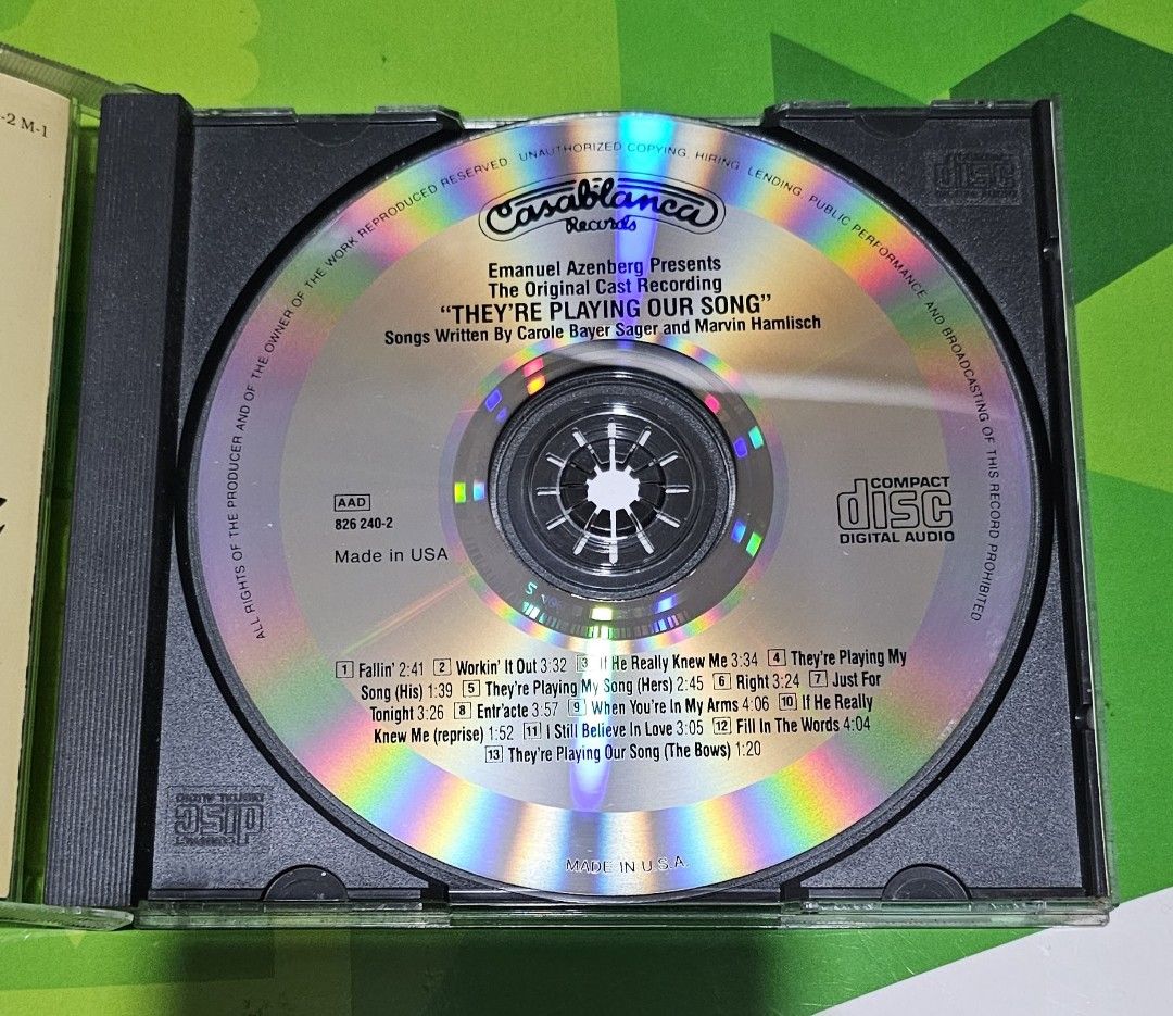 They're Playing Our Song - Original Cast - Robert Klein Lucie Arnaz - CD Mint, Hobbies & Toys ...