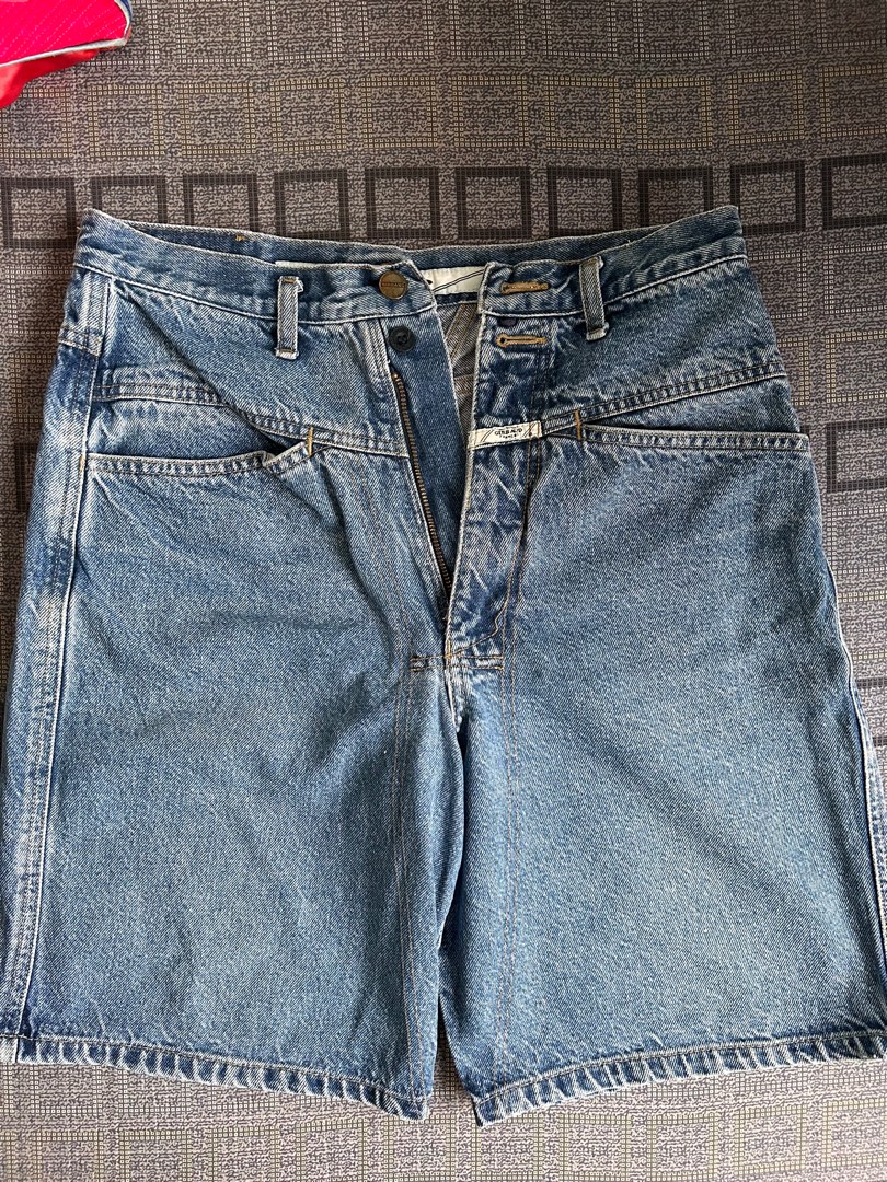 [Thrifted] Stone Washed Jorts, Men's Fashion, Bottoms, Shorts on Carousell