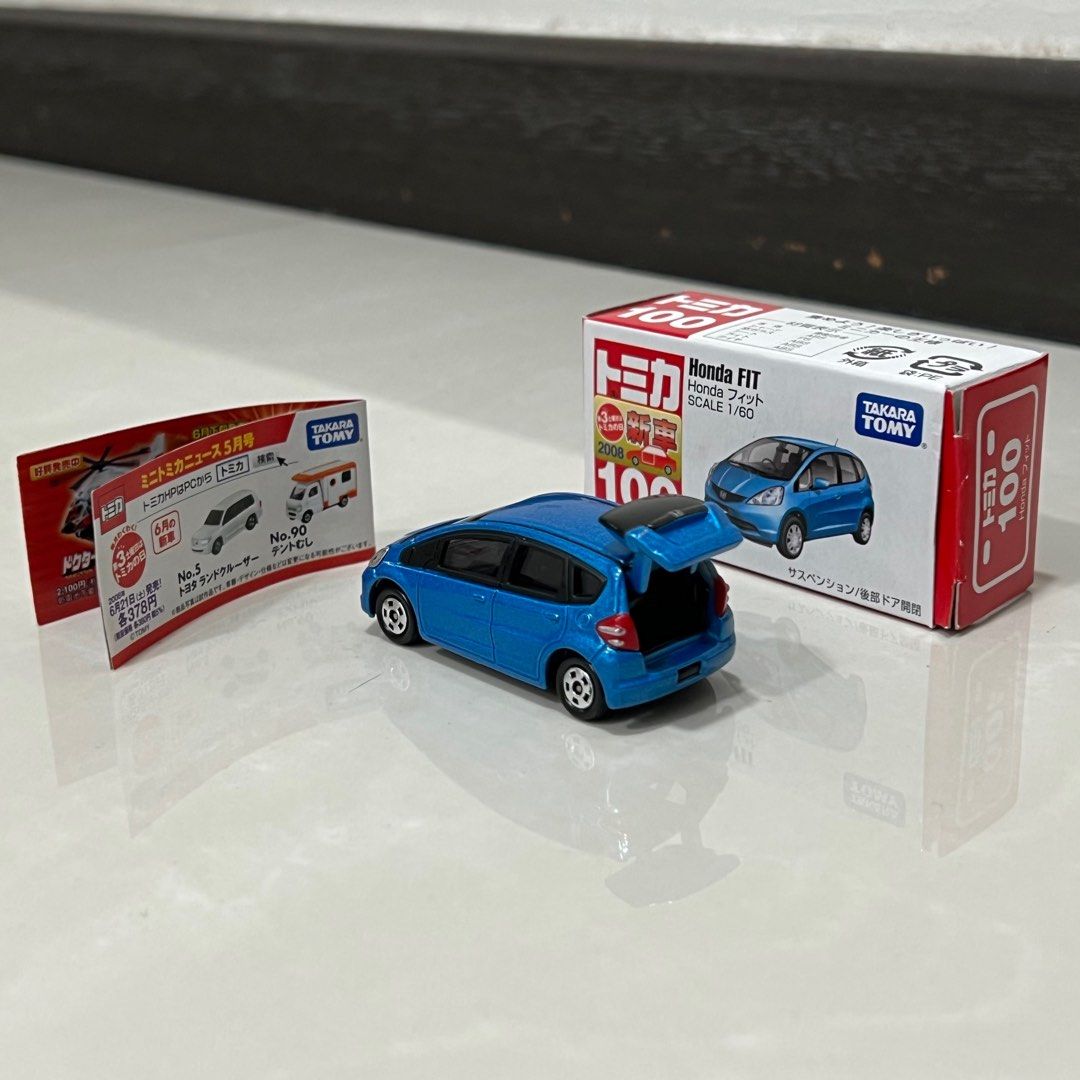 Tomica #96 Mazda RX-8, #100 Honda Fit with New Car Sticker, Hobbies & Toys, Toys & Games on ...