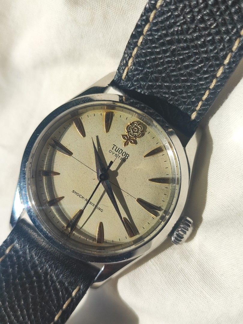 Tudor Oyster 7934 Ivory Big Rose, Luxury, Watches on Carousell