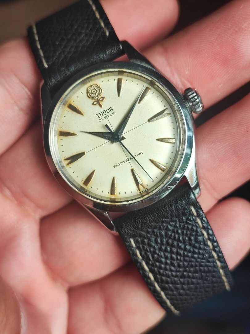 Tudor Oyster 7934 Ivory Big Rose, Luxury, Watches on Carousell