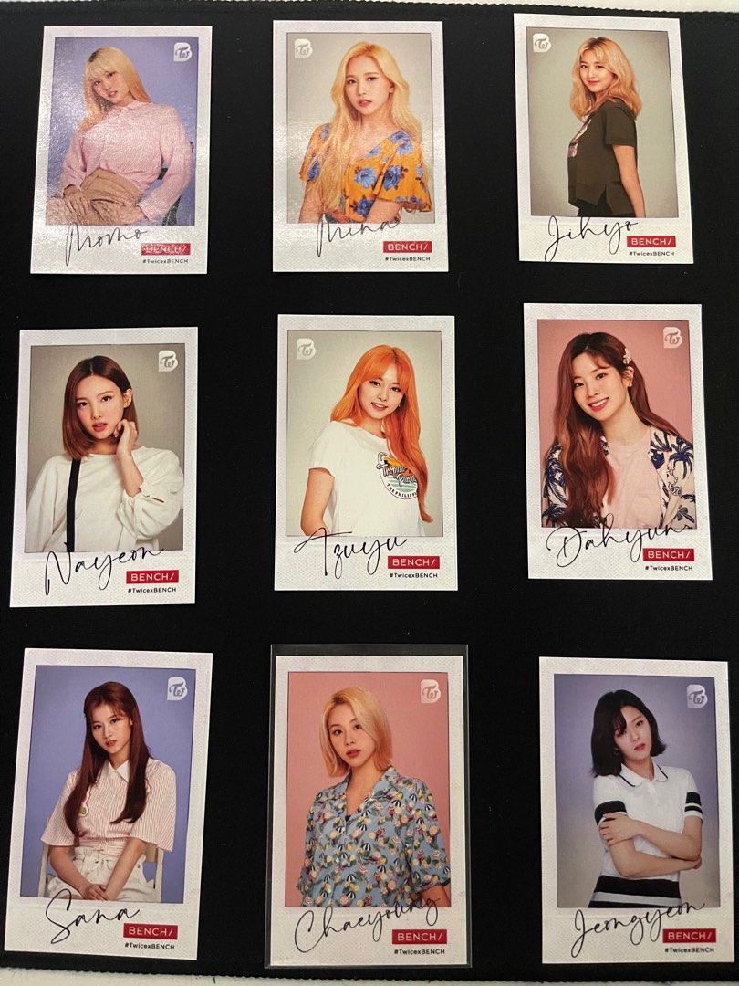 TWICE x BENCH Limited Photocards, Hobbies & Toys, Memorabilia ...