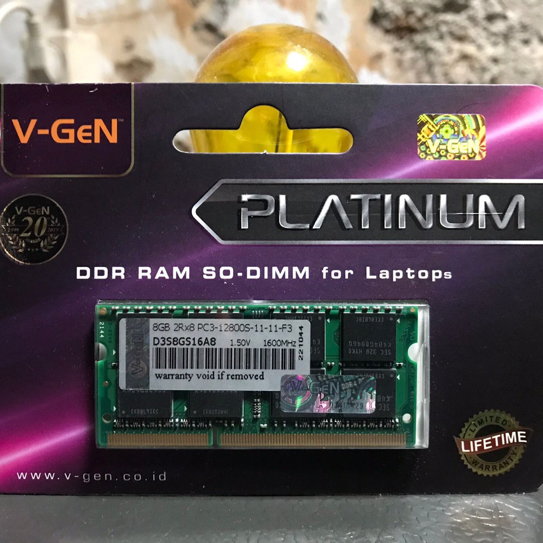 Vgen Ram Sodim DDR3 8gb NEW SEGEL on Carousell