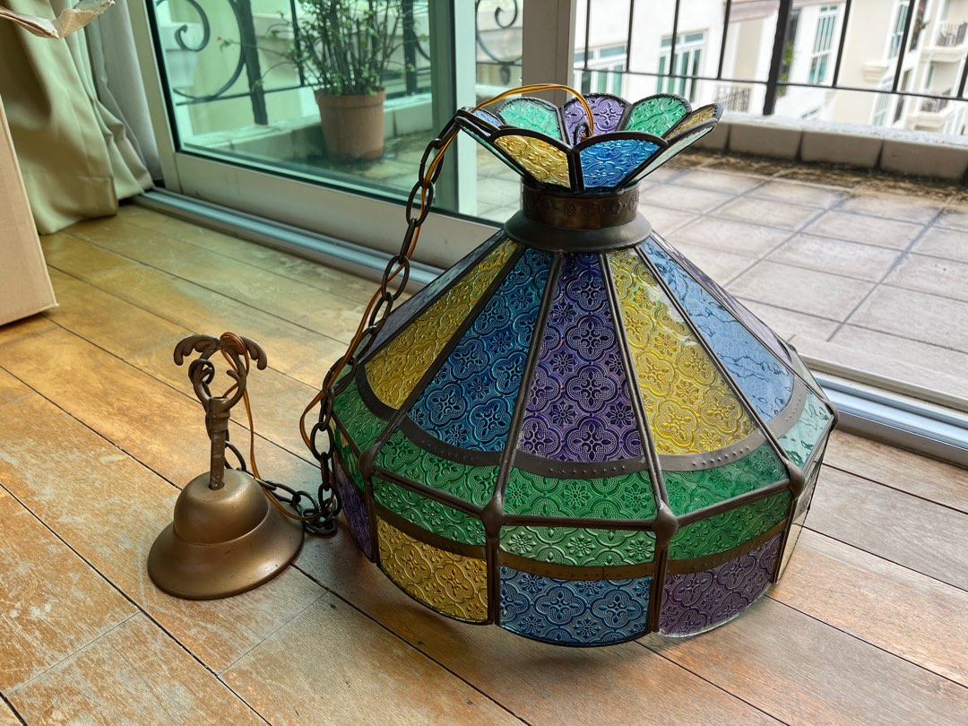 Vintage Peranakan Lamp Shade, Furniture & Home Living, Lighting & Fans ...