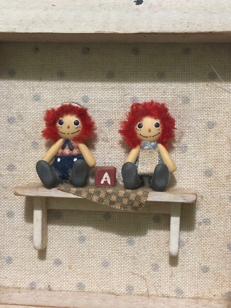 Vintage Raggedy Ann wall plaque displays, Hobbies & Toys, Stationary ...