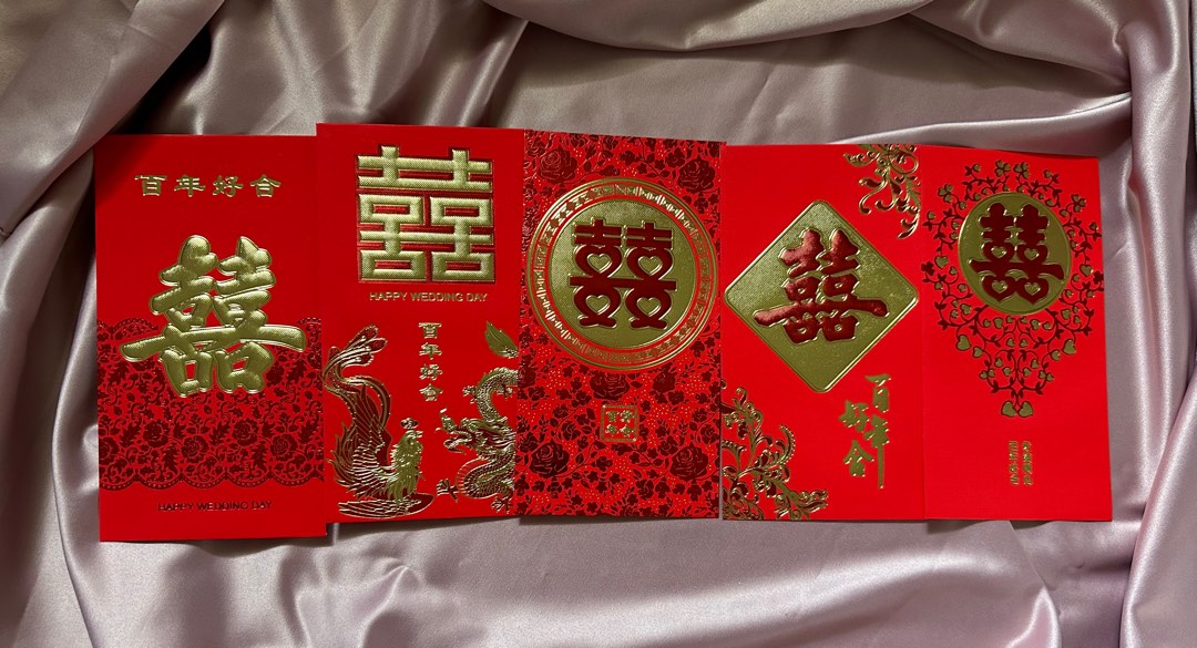 Wedding red packet (Different design), Hobbies & Toys, Stationery ...