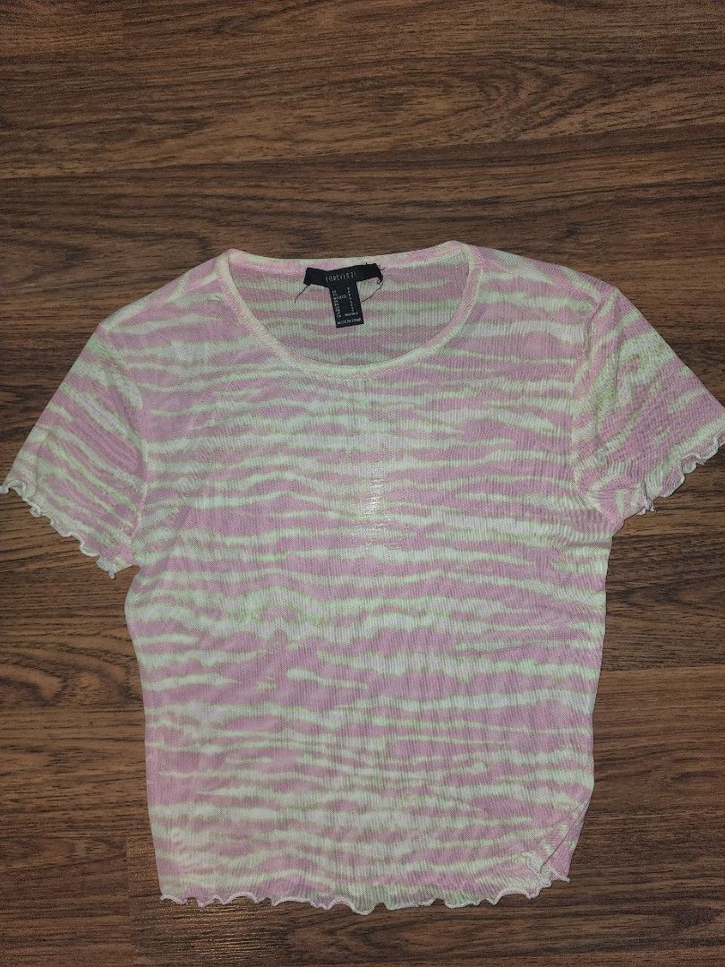 Y2k crop translucent layer top, Women's Fashion, Tops, Blouses on Carousell